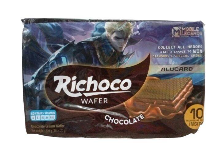 Richoco Wafer Chocolate Flavor (10 Individual Packs) | Lazada PH