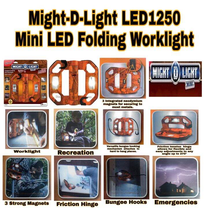 Might-D-Light LED125DS Mini LED Folding Worklight | Lazada PH