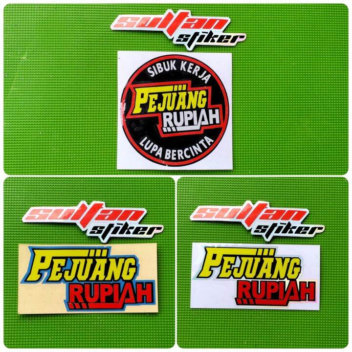 Stiker pejuang rupiah cutting stiker motor helm murah | Lazada Indonesia