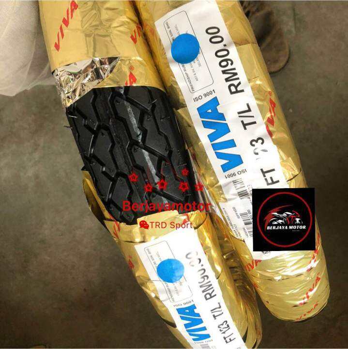 Tayar Viva 250 18 tube type /tubeless FT123 250 18 rxz/txr rim18 tyre ...