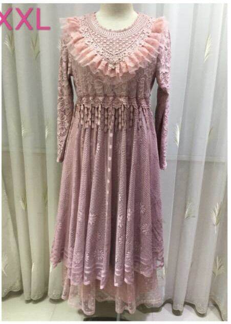 (COD) NEW Collection Gamis Brokat Import Remaja// Kebaya Muslim Brokat ...