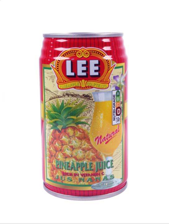 Lee pineapple Juice Can 6x325ML | Lazada