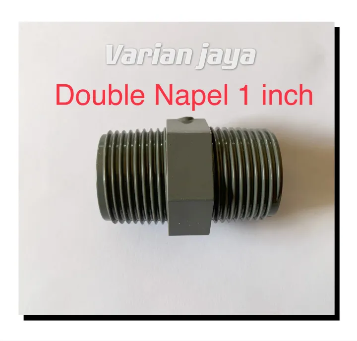 Double Naple 1 inch Pvc Double Drat Luar 1inci ukuran 1” | Lazada Indonesia