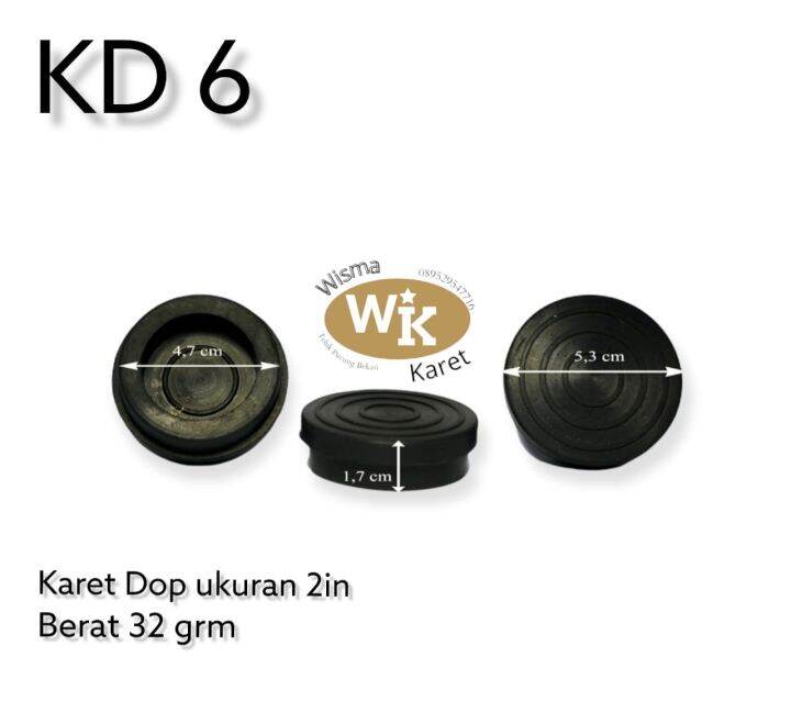 karet dop 2 inch / tutup besi / karet kaki kursi/meja | Lazada Indonesia