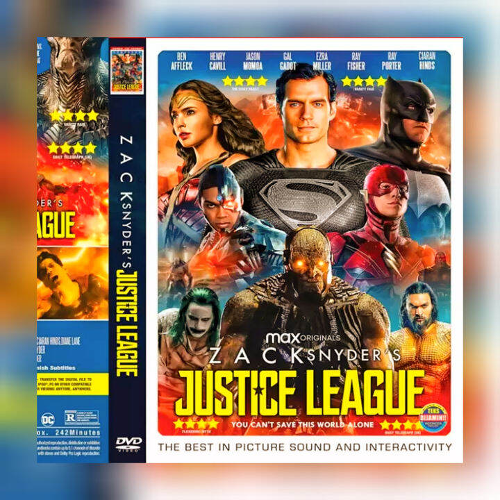 KASET DVD FILM ZACK SNYDER'S JUSTICE LEAGUE MAX ORIGINAL - KASET DVD ...