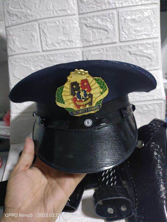 pershing cap for security guard with cp device | Lazada PH