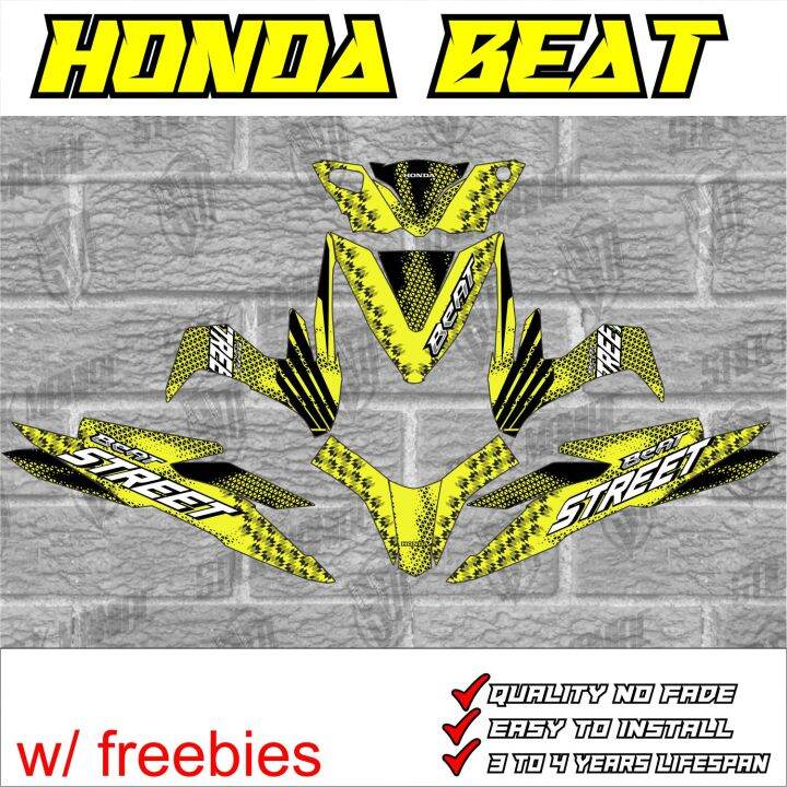 Honda Beat decals sticker, laminated | Lazada PH