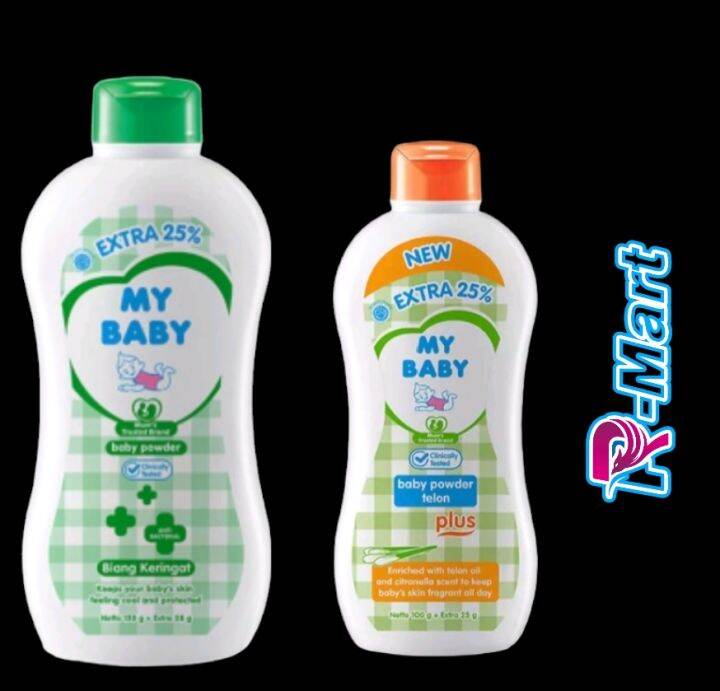 my baby powder telon plus 100g extra 25g & biang keringat 150g extra ...