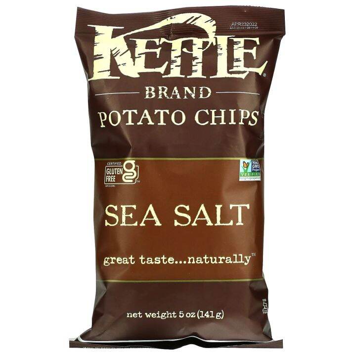 Kettle Sea Salt Potato Chips 141g | Lazada