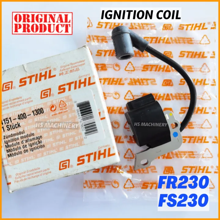 100% Original STIHL FR230 FS230 Brush Cutter Ignition Coil Plug Coil Koil Api | Lazada