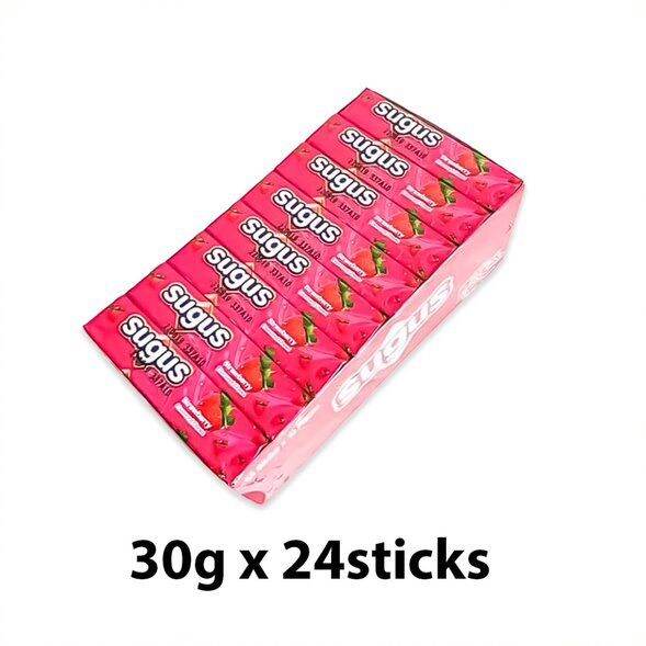 Sugus Strawberry Sticks Candy 24x30g | Lazada