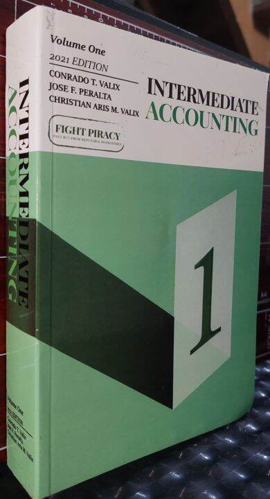 INTERMEDIATE ACCOUNTING VOL.1 by Valix | Lazada PH INTERMEDIATE ACCOUNTING VOL.1 by Valix | Lazada PH