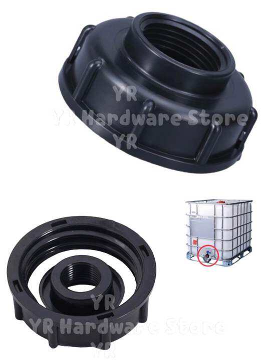 IBC Tank Adapter Connector 60mm x 1” Connectors 1000L IBC Tank Valve ...