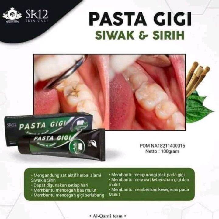 Odol Siwak Dan Sirih Sr12 Penghilang Bau Mulut Sakit Gigi Perontok ...