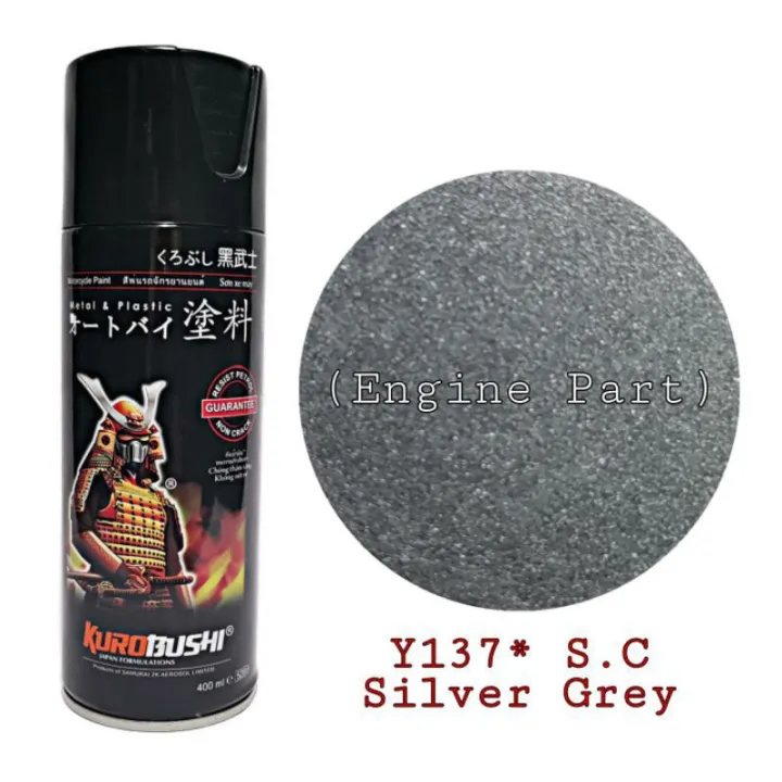 Samurai Paint Y137 S.C. Silver Grey 400ml | Lazada PH