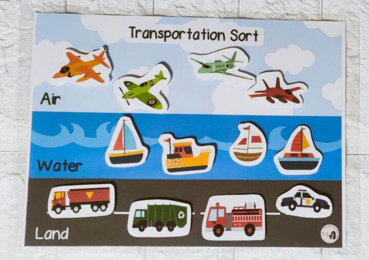 TRANSPORTATION SORT LAMINATED INTERACTIVE WORKSHEET | Lazada PH