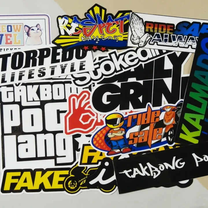 [14 PCS] ASSORTED VINYL STICKER PACK #1 | Lazada PH