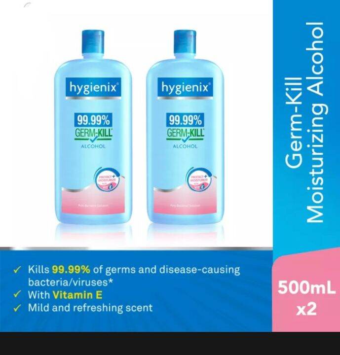 Hygienix Alcohol with Moisturizer 500ml x 2 | Lazada PH