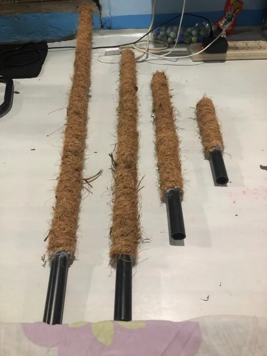 ( black) 3feet coco pole ready to use / best for creeping plants like ...