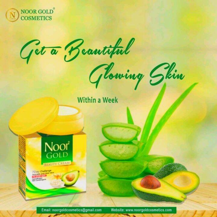 Noor Gold beauty cream makes skin white in 7 days, | Lazada