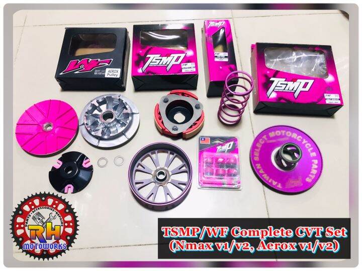 TSMP/WF CVT Set for Nmax v1/v2, Aerox v1/v2 (with Half-Sheave) | Lazada PH