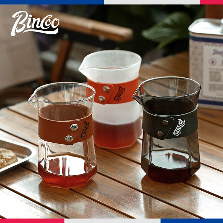 BINCOO Hand Pour Coffee Pot Set Cold Brew Pot Sharing Pot Glass Coffee ...