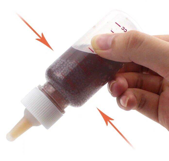 Lecoat 【จัดส่งที่รวดเร็ว】50มิลลิลิตร120มิลลิลิตรสัตว์เลี้ยงซิลิโคนขวดนม ...