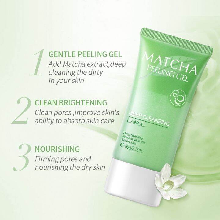 Matcha Peeling Gel 60g Scrub for Face and Body Instant Skin Exfoliating ...