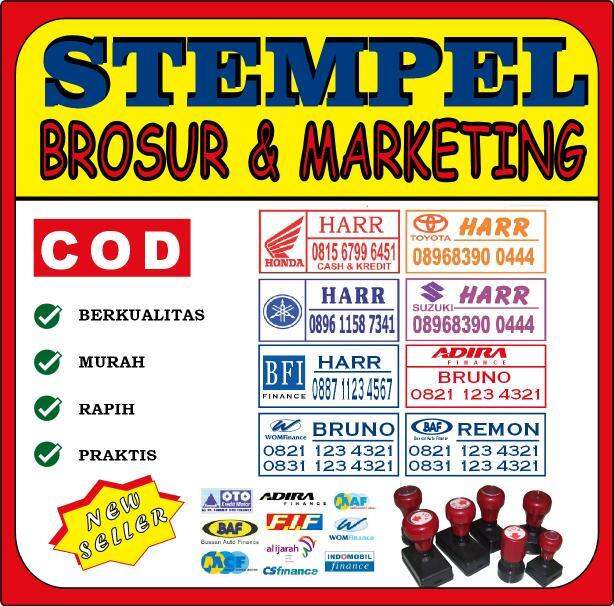stempel, stempel brosur/marketing, stempel custom | Lazada Indonesia