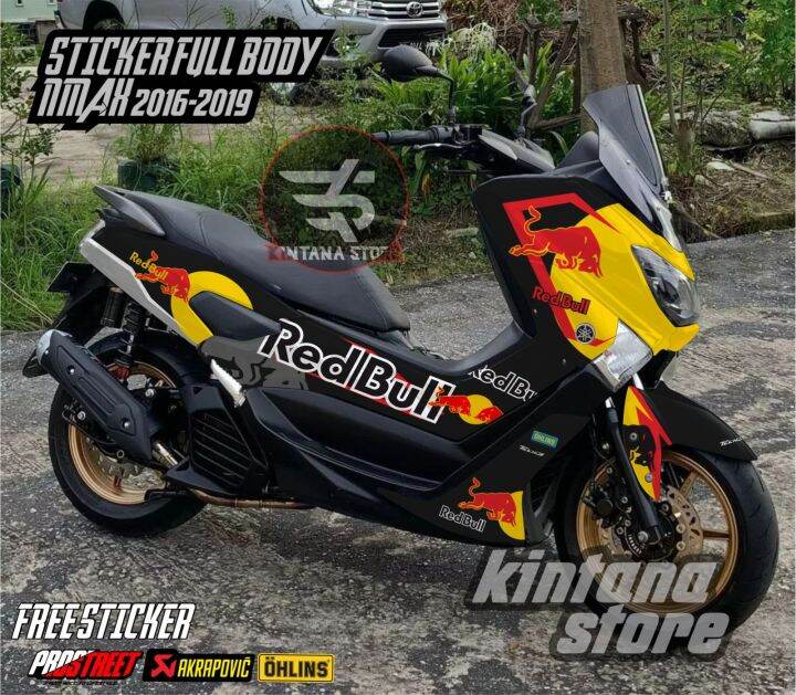 Decal nmax old motif redbull sticker full body yamaha nmax lama ...