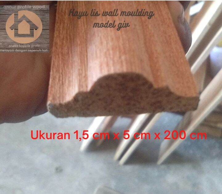 kayu lis wall moulding giv 1,5x5 | Lazada Indonesia