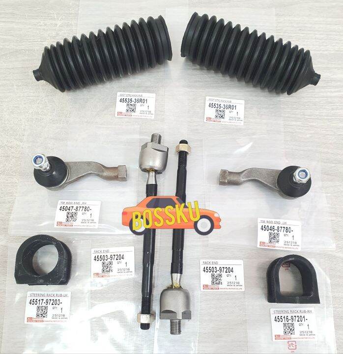 8 IN 1 SET -STEERING COVER(RUBBER)/STEERING RACK RUBBER(RUBBER)/RACK ...