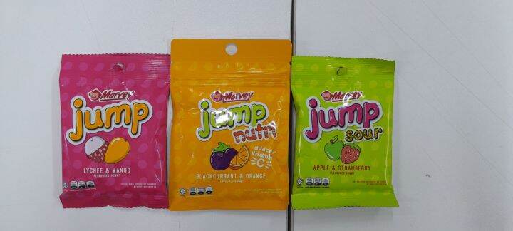 MARVEY JUMP FRUIT FLAVOURED SOFT CANDY ASSORTED FLAVOURS (40G) | Lazada