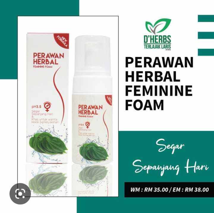 DHERBS PERAWAN HERBAL FEMININE FOAM | Lazada