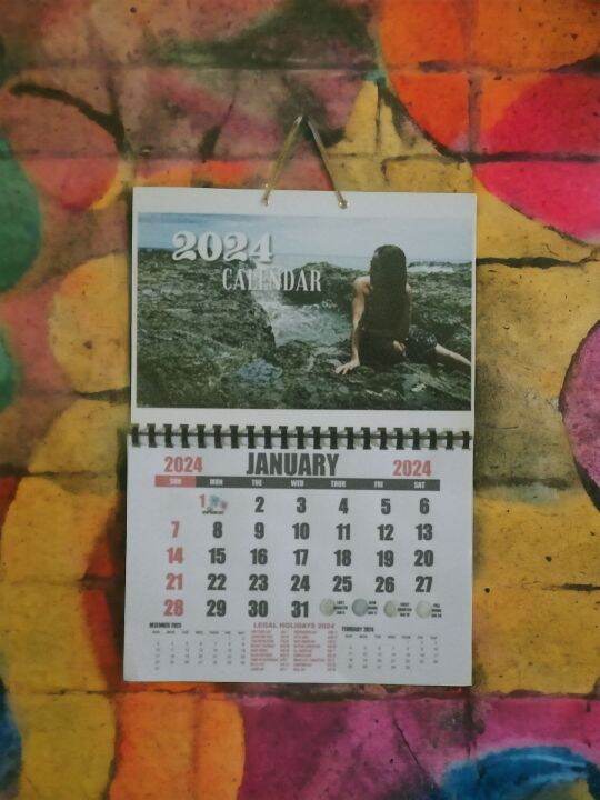 Personalized Photo Flipped Hanging Wall Calendar Year 2024 | Lazada PH