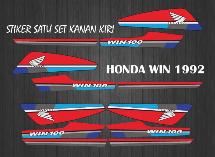 STIKER STRIPING DECAL HONDA WIN 1992 | Lazada Indonesia