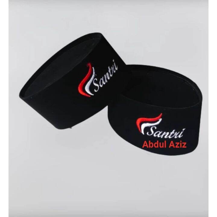 Peci songkok logo santri / Peci santri gratis request nama | Lazada ...