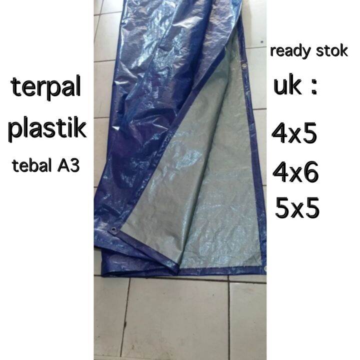 terpal plastik tebal A3 ready ukuran 4x5 , 4x6 , 5x5 | Lazada Indonesia