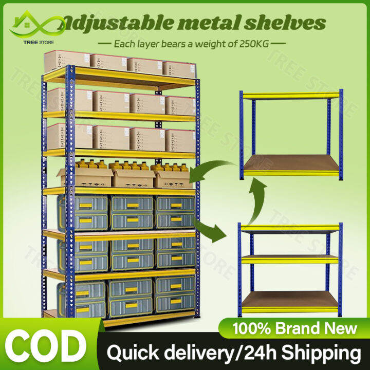 【Free Gift】Adjustable Heavy Duty Shelves Organizer 3/4/5/6/7 Layers ...