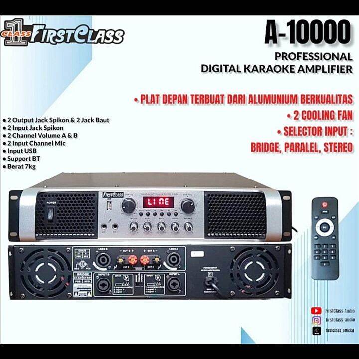 Power Amplifier Firstclass FC A10000 Support Bluetooth | Lazada Indonesia