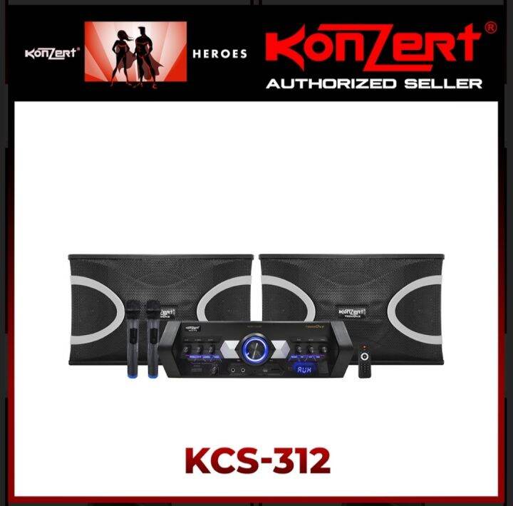 KONZERT KCS-312 Micro Component Todooke/Karaoke Speaker System | Lazada PH