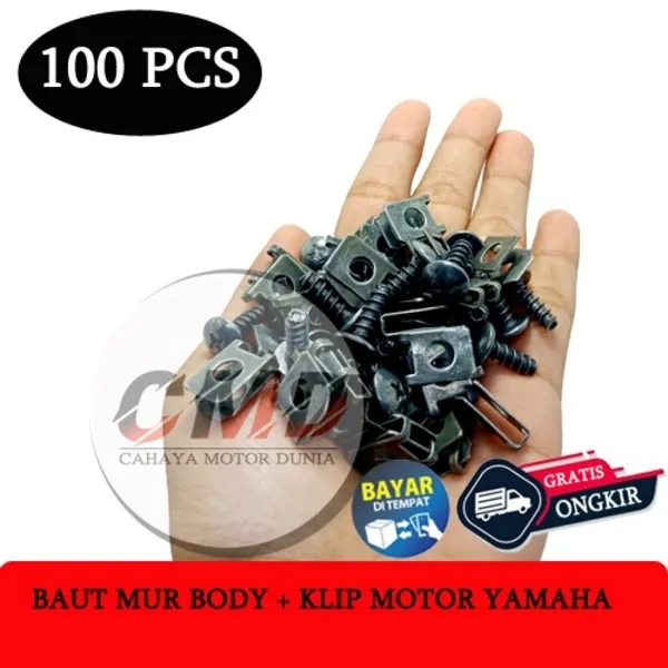 100 Pcs Baut Klip Body Yamaha / Baut Body Motor Yamaha | Lazada Indonesia