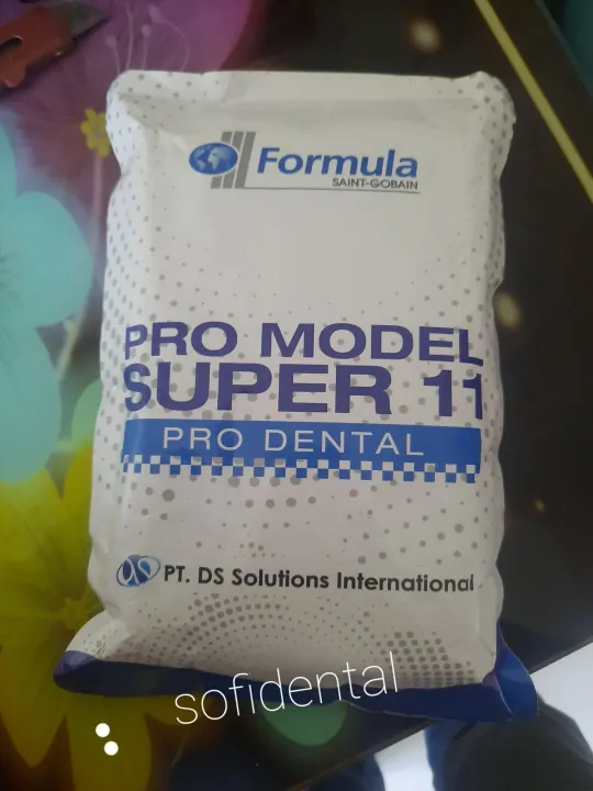 Gips Stone / kapur biru / bahan dasar cetak gigi palsu | Lazada Indonesia