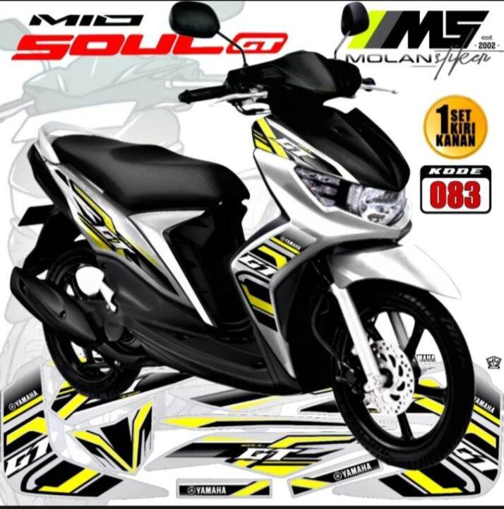 Decal Sticker Striping Variasi Mio Soul Gt 115 2012-2013-2014 Yamaha ...