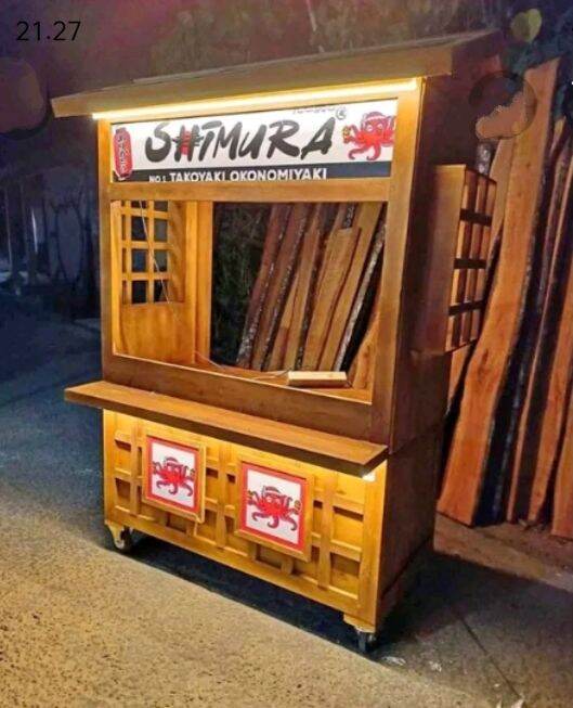 gerobak kayu jati Belanda gerobak model Jepang gerobak kekinian modern ...