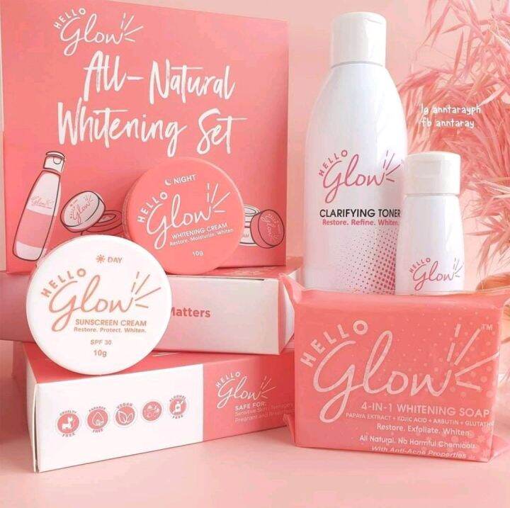 Hello Glow Rejuvenating/Whitening Set | Lazada PH