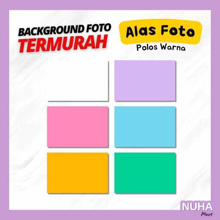 Alas Background Foto Polos Warna A3+ Backdrop props | Lazada Indonesia