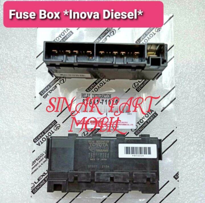 FUSE BOX BOKS SEKRING BOX SEKRING INNOVA DIESEL INOVA DIESEL ORIGINAL ...