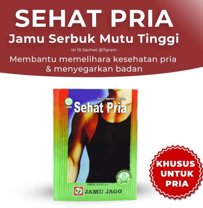 sehat pria serbuk jamu jago isi 10 bungkus | Lazada Indonesia