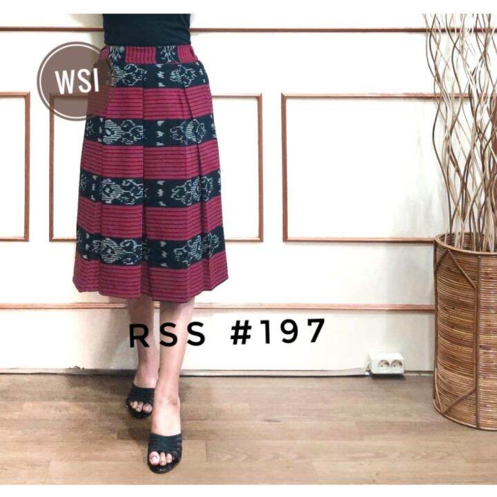 ROK TENUN PENDEK MAYUNG MAROON | Lazada Indonesia